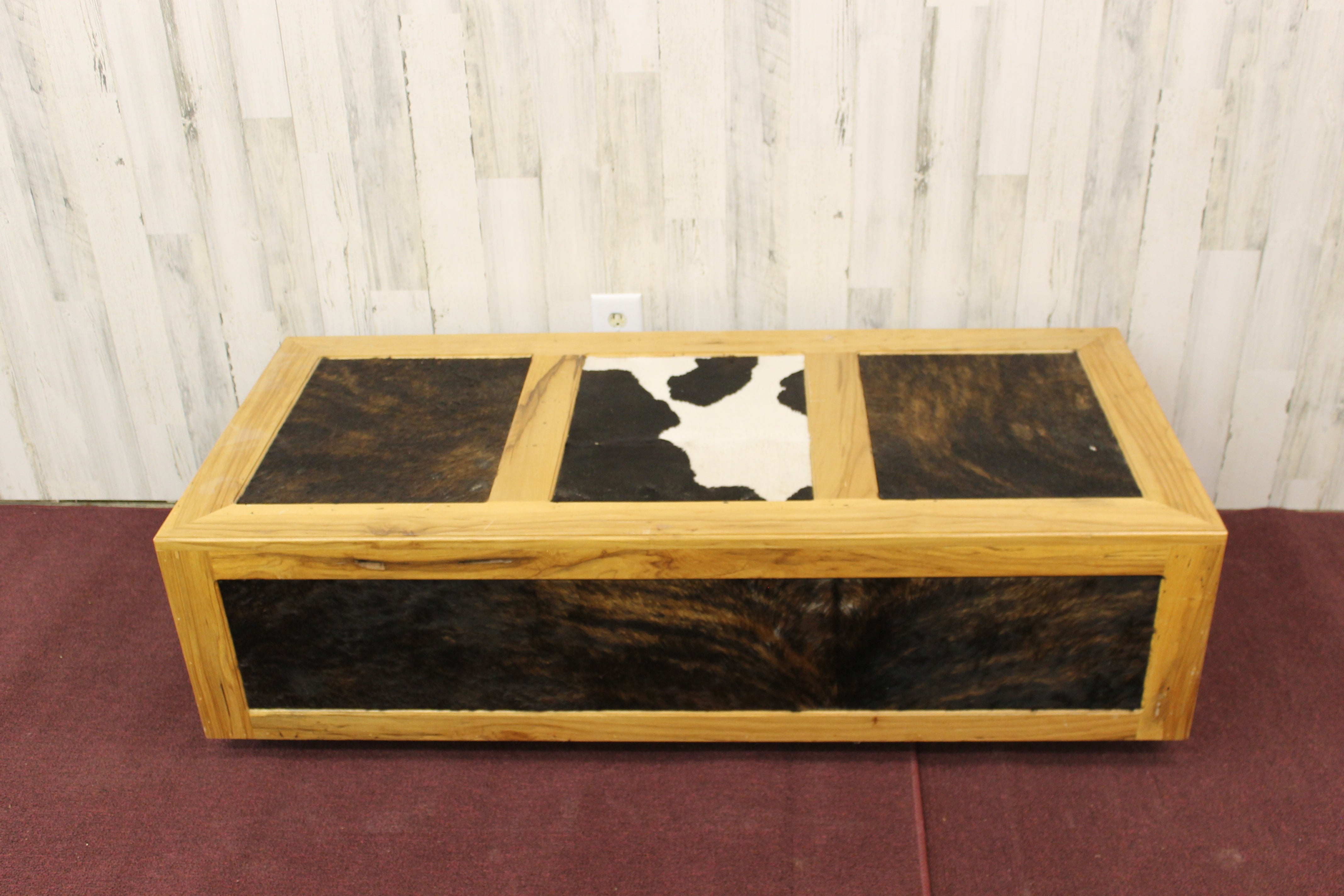 Cowhide Coffee Table – Tin Roof Kitchen & Home